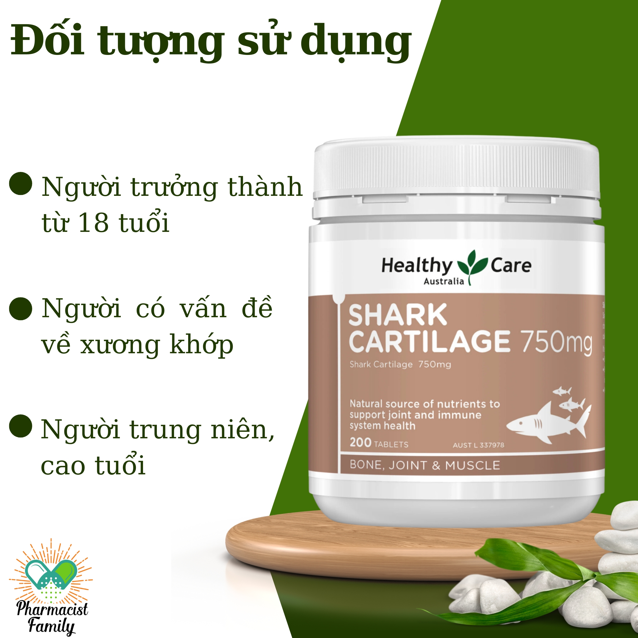 Shark Cartilage tablets 750mg [Australia] Healthy Care Shark Cartilage ...