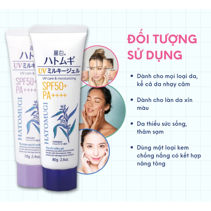 Hatomugi Sunscreen SPF50+ PA++++ Japan | Shopee Malaysia