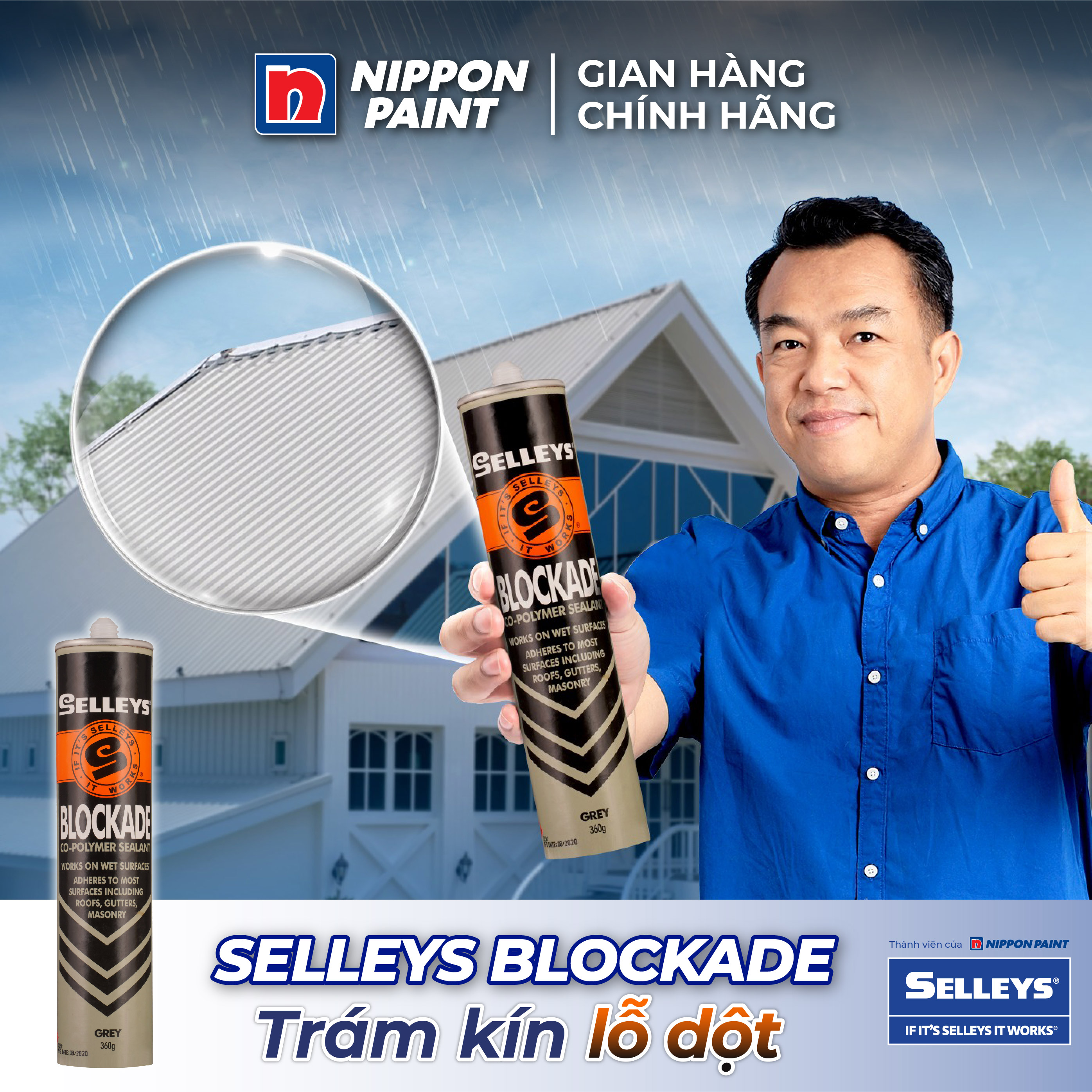 BLOCKADE anti-leak sealant for high-quality corrugated iron roofs/tiles ...