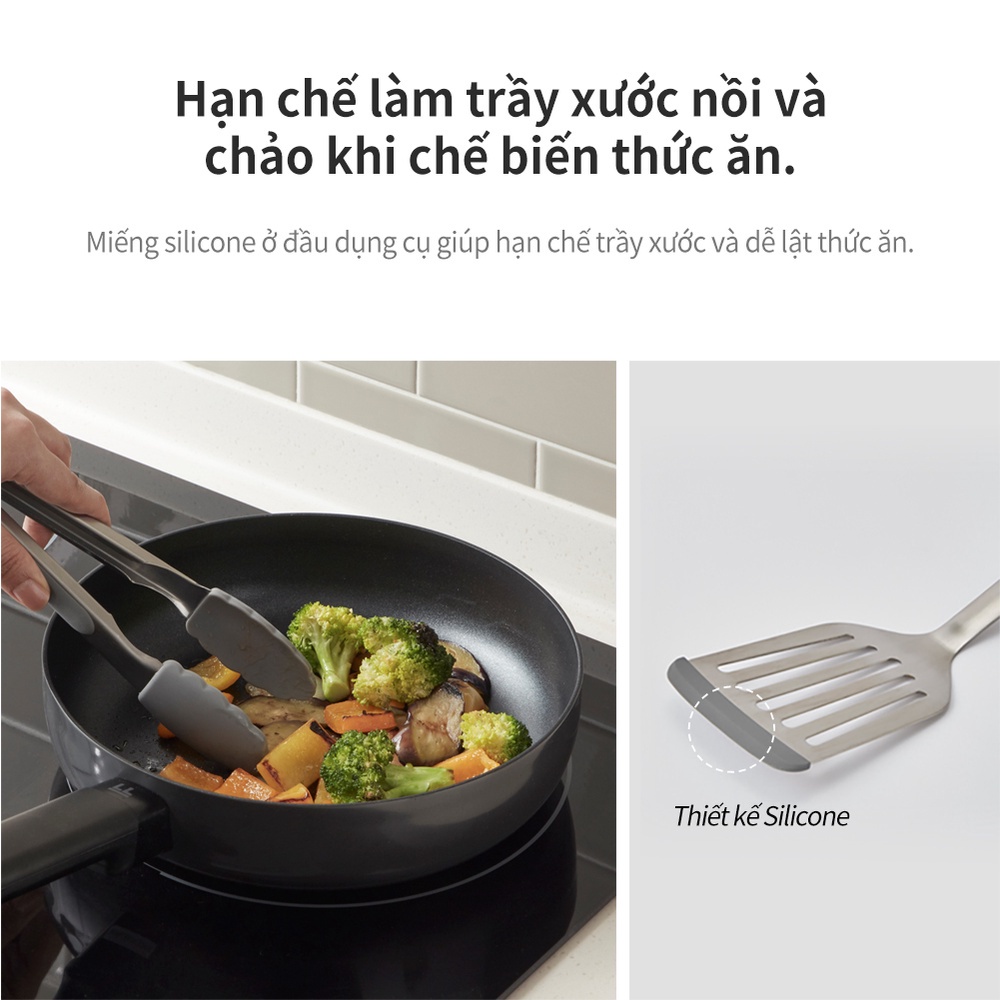 Kitchen Utensil Set 6 Piece LocknLock Kitchen Tools Set Gray can ...
