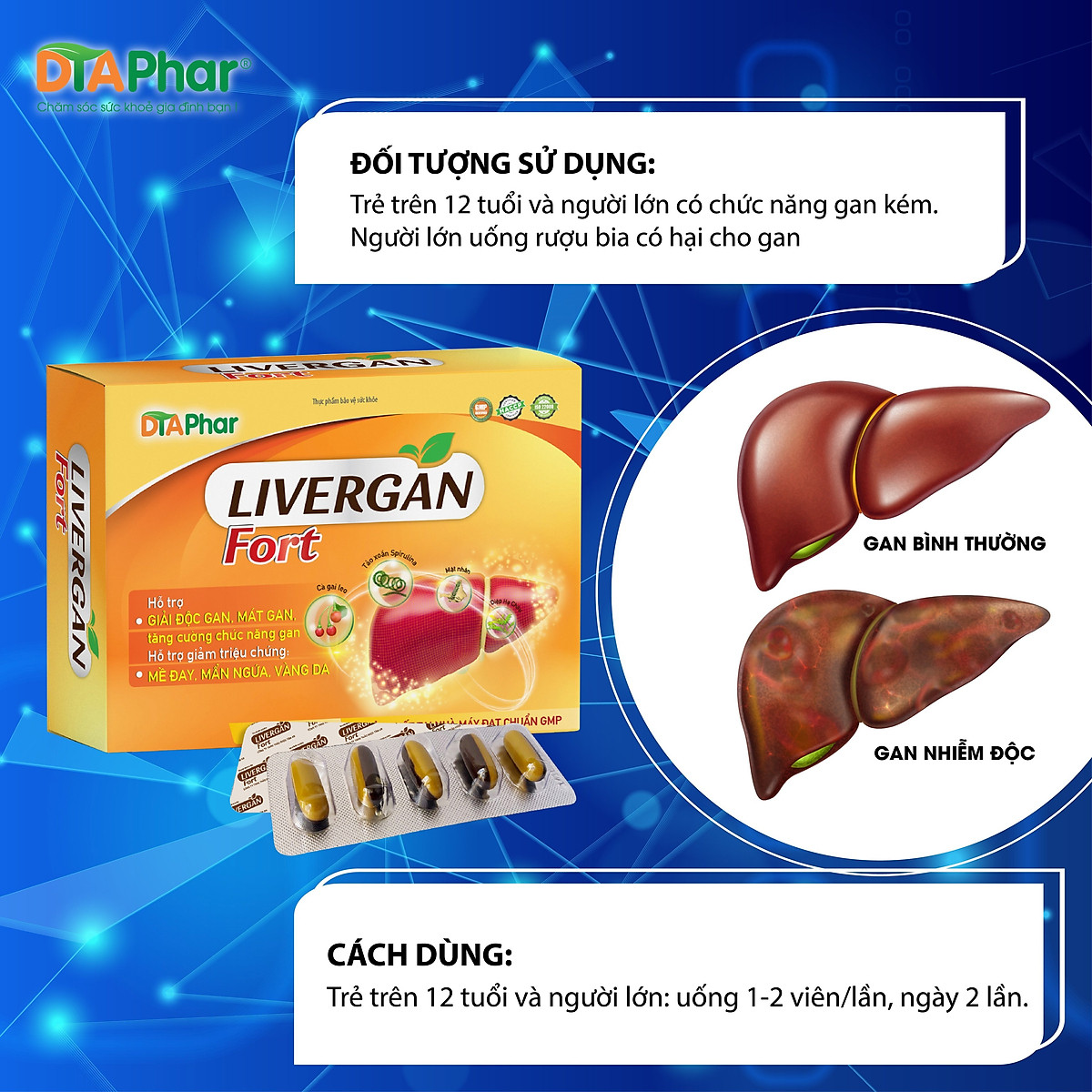 Livergan Fort pills support detoxification, cool the liver, reduce ...