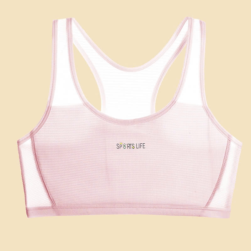 Super cool three-hole mesh bra for elementary and middle school ...
