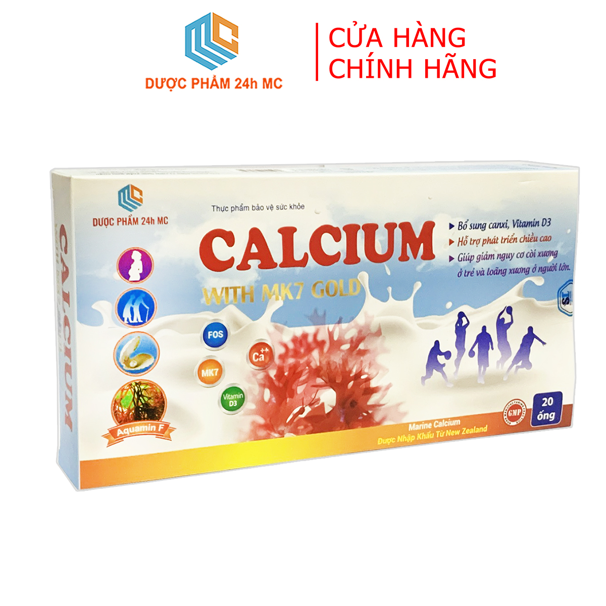 Milk CALCIUM CALCIUM With MK7 Gold - 24h MC Pharmaceutical - CALCIUM ...