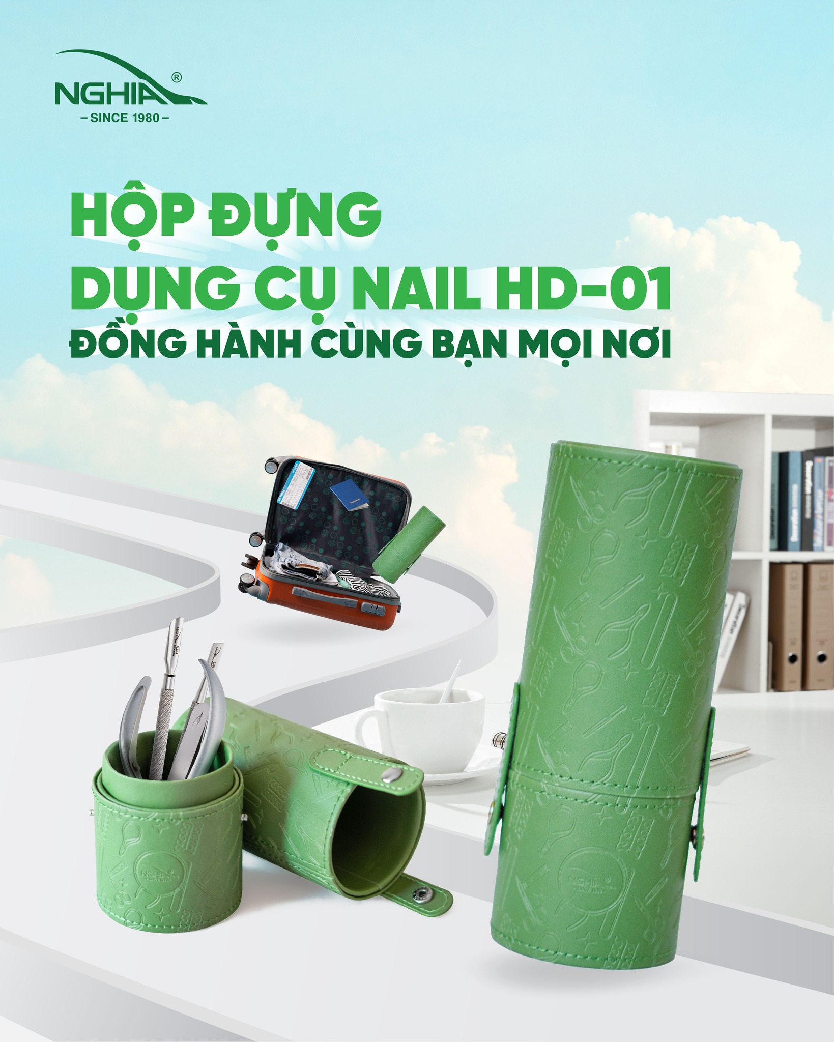 Kem Nghia nail tool box HD-01 | Shopee Malaysia
