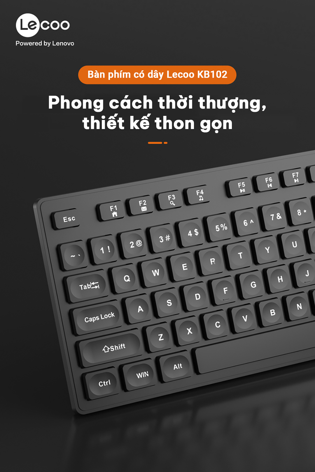 Lecoo KB102 Noise Canceling Office Computer Keyboard, Thin and Light ...