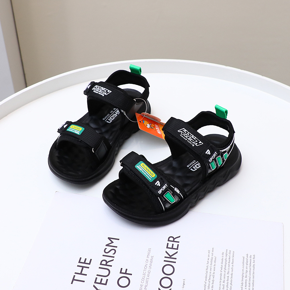 Boys Sandals 4-15 Years Old Ultralight Sports Korean Fashion Anti-Slip ...
