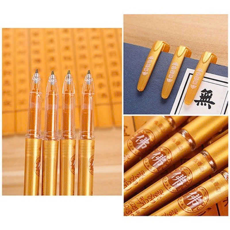 Golden water pen to practice writing Chinese characters and copying ...