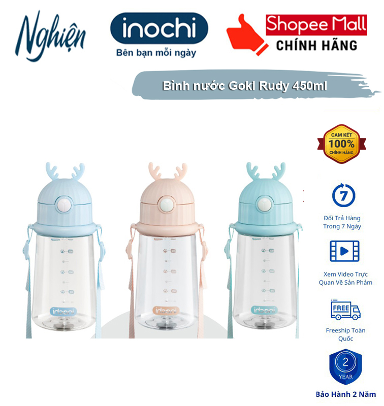 Genuine Inochi Goki Rudy 450ml water bottle, safe for babies to use ...