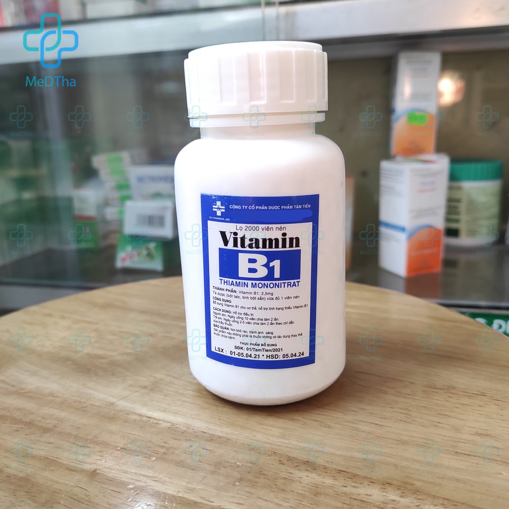 Vitamin B1 - Supplement vitamin B1 for the body, support the reduction ...