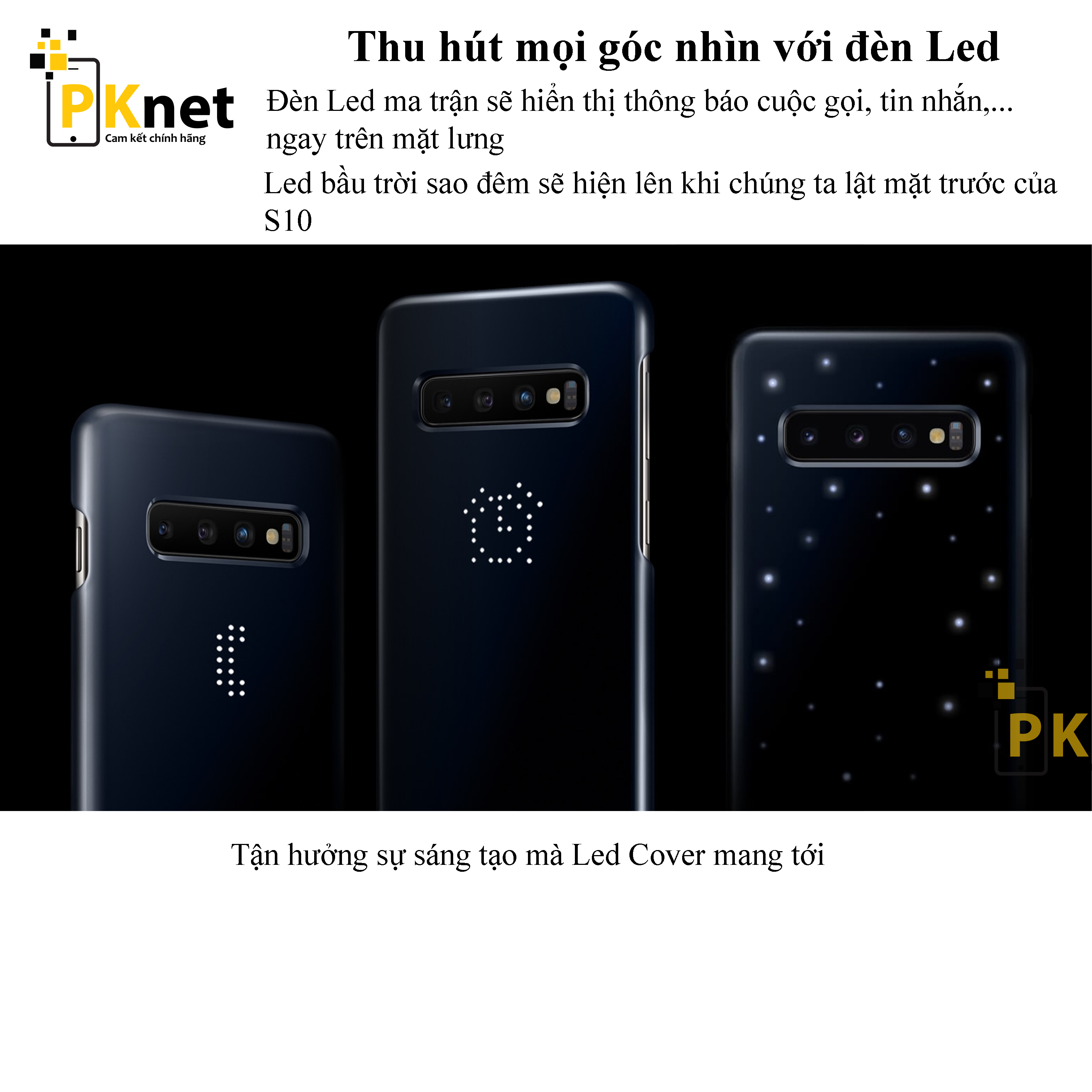 Genuine Samsung S10 led Cover, fullbox, led magical night star sky ...