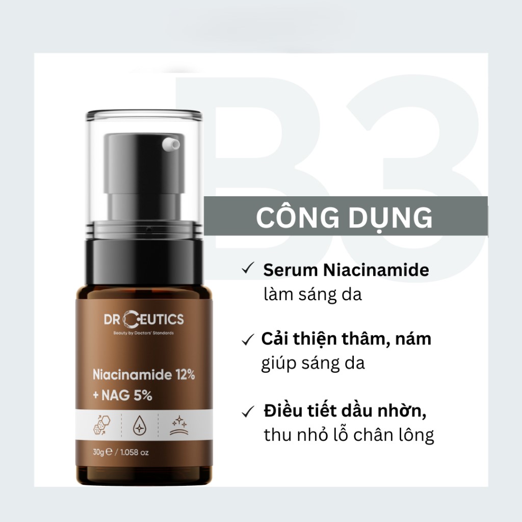 DRCEUTICS Serum Niacinamide 12% DrCeutics Reduces Dark Spots and ...