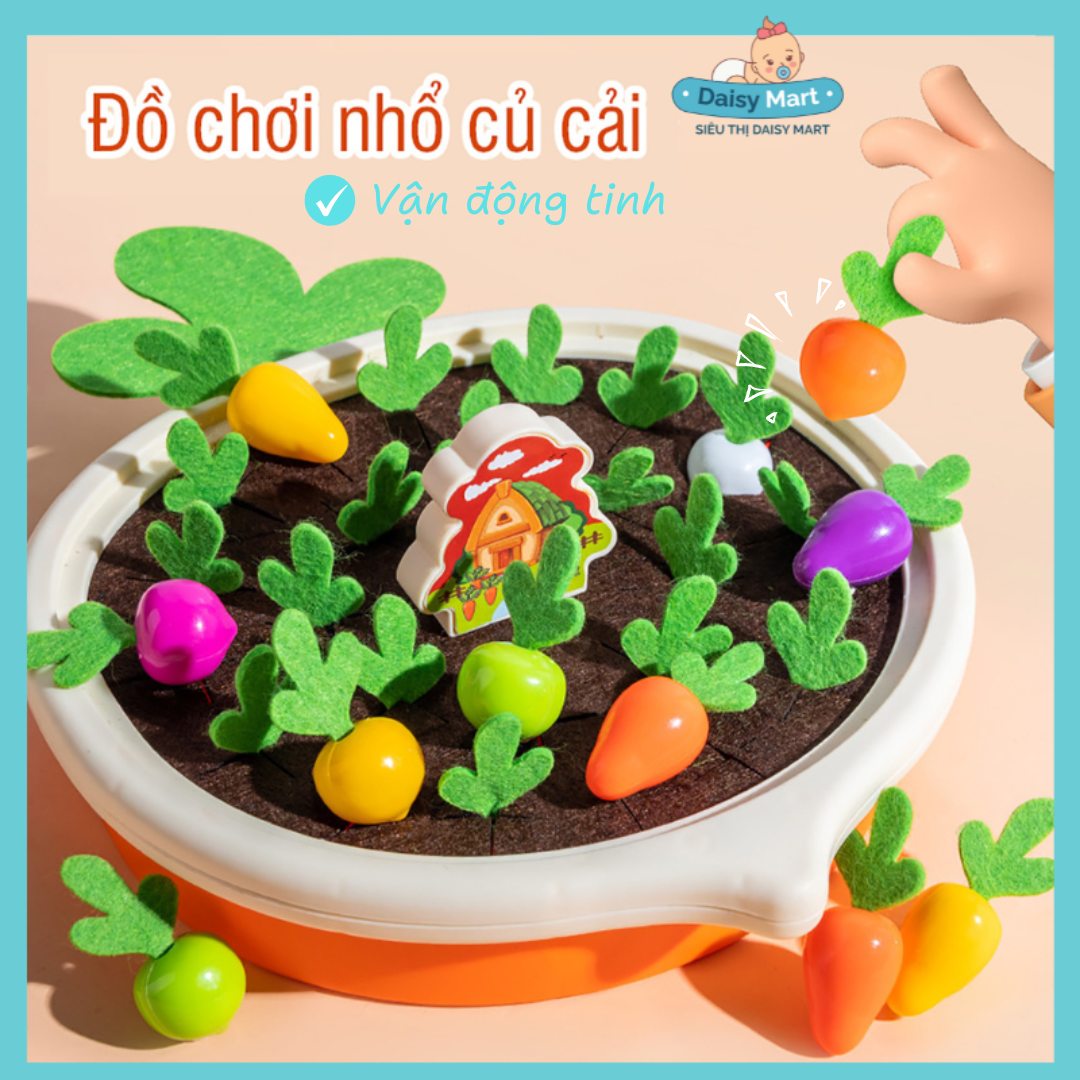Smart Montesstori Toys, farm carrot plucking toys, radish plucking toys ...