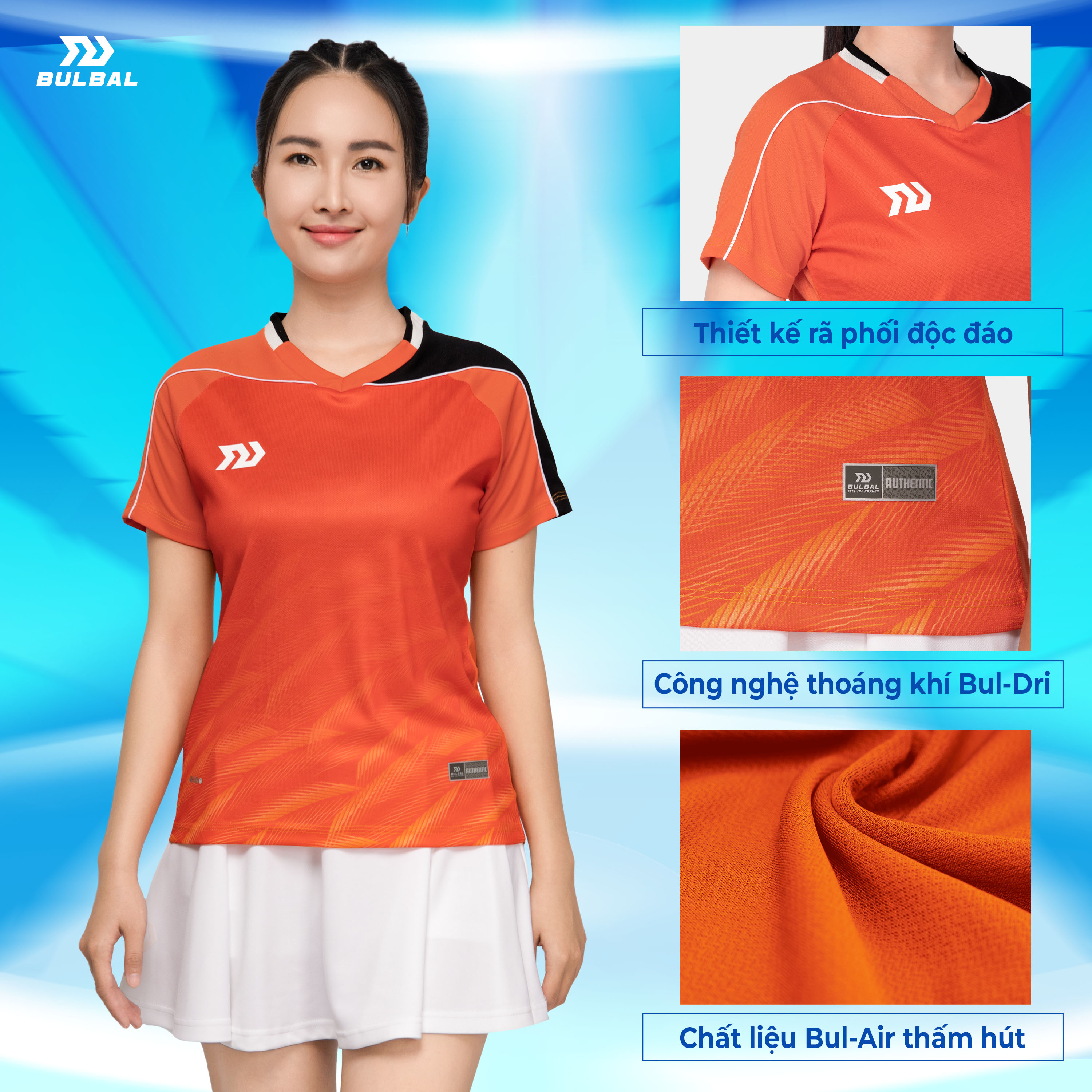 Bulbal Rally Women's Badminton Shirt, Cool Bul-Air Fabric, Used In ...