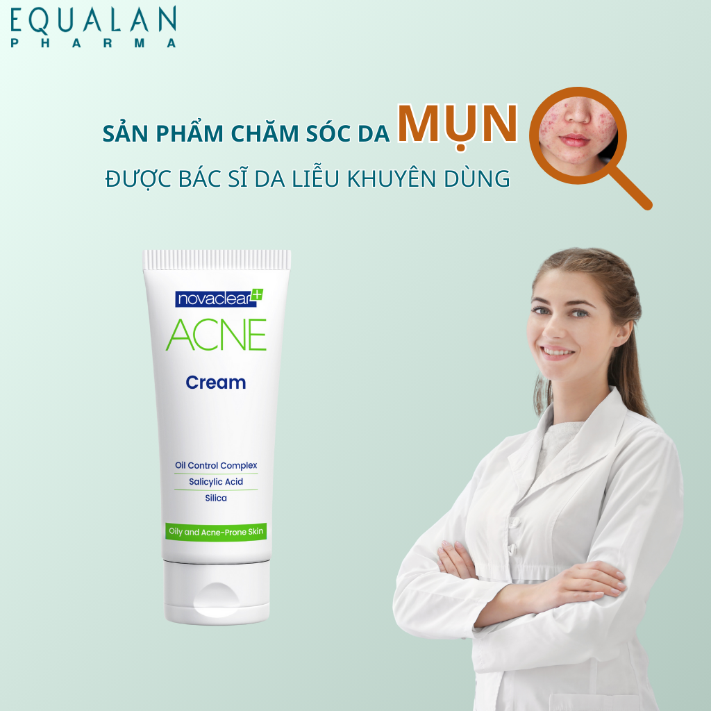 Acne CREAM NOVACLEAR ACNE CREAM 40ml Controls Oil, Shrinks Pores ...
