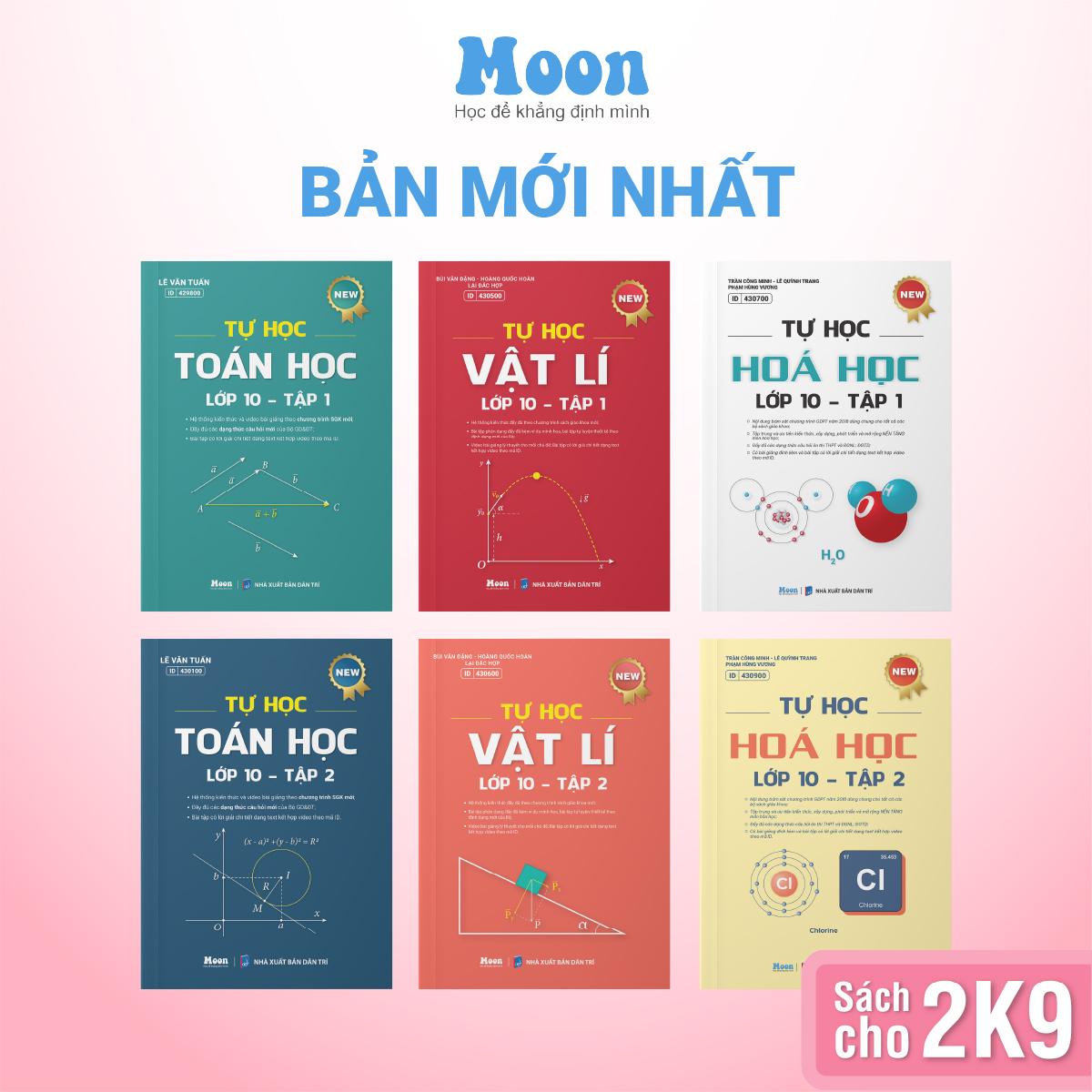 Self-study book Math - Physics - Chemistry grade 10 New textbook ...