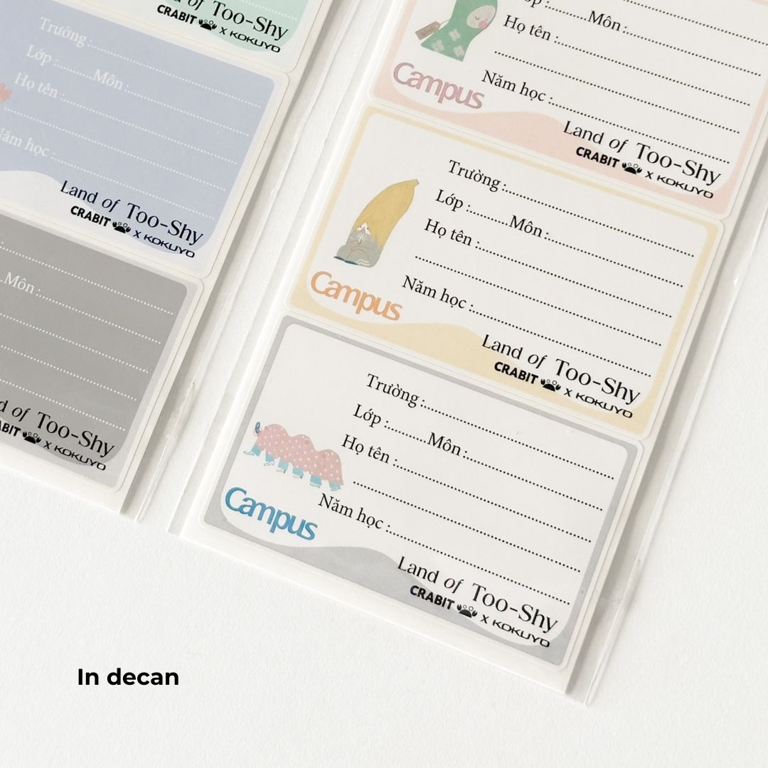 Notebook labels for middle school students with 3 easy decals Crabit x ...