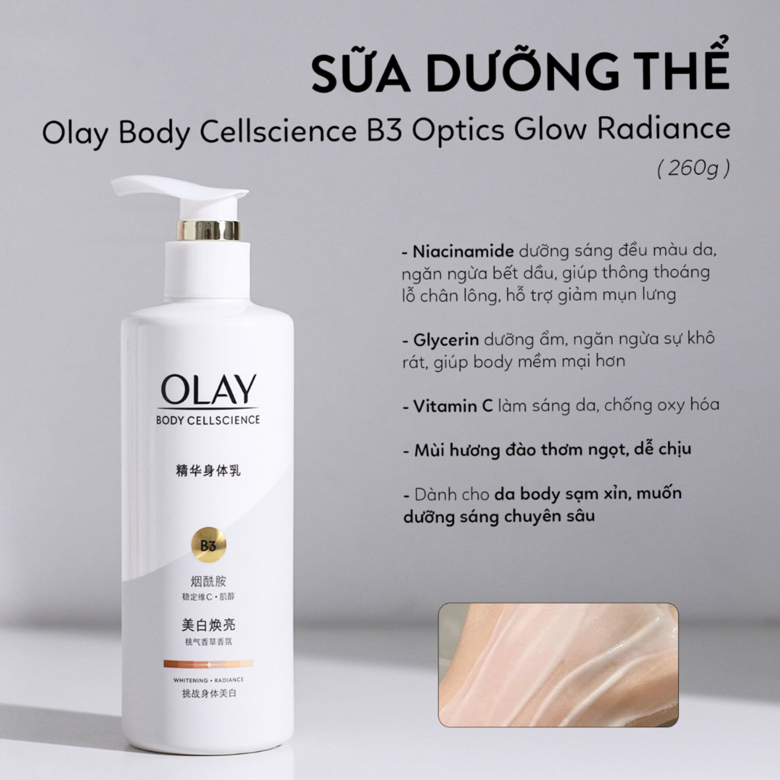 Olay Body Cellscience B3+Vitamin C White Body Lotion | Shopee Malaysia