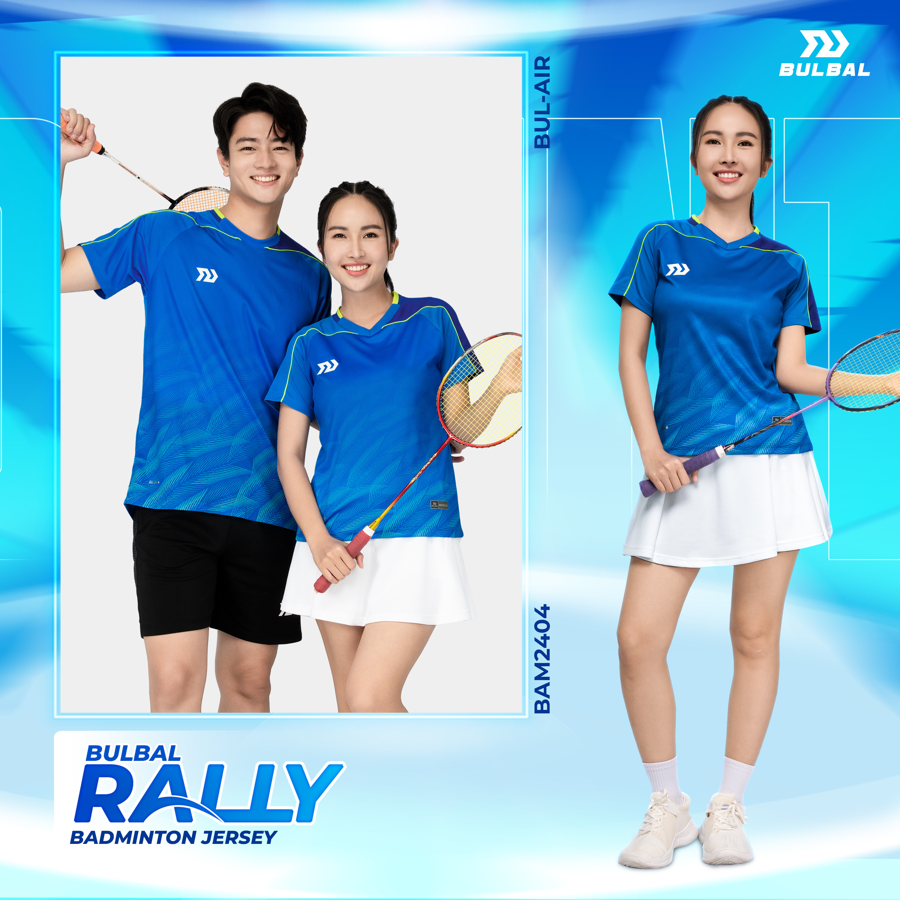 Bulbal Rally Women's Badminton Shirt, Cool Bul-Air Fabric, Used In ...