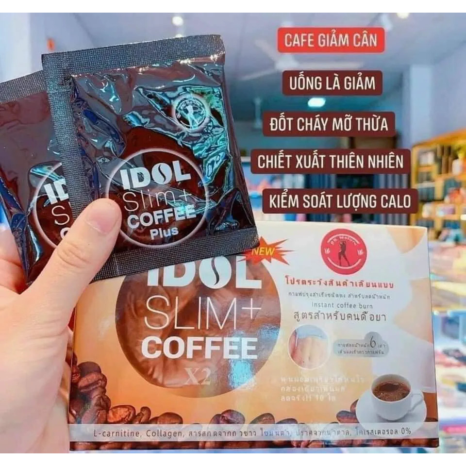 Idol Slim x2 Genuine Thai Coffee Weight Loss Coffee (Box of 10 Packs ...