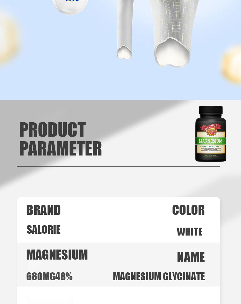 Magnesium glycat chemical, Magnesium Glycinate, calms the mind, relaxes ...