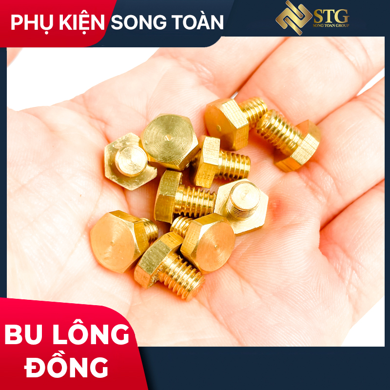 M5 Brass Bolts, M5 Threaded Screw Heads 14mm Long (Bag of 10) Brass ...