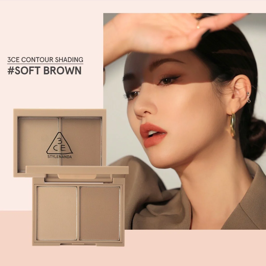 3ce Contour Shading Powder (Soft Brown, Ash Brown) | Shopee Malaysia