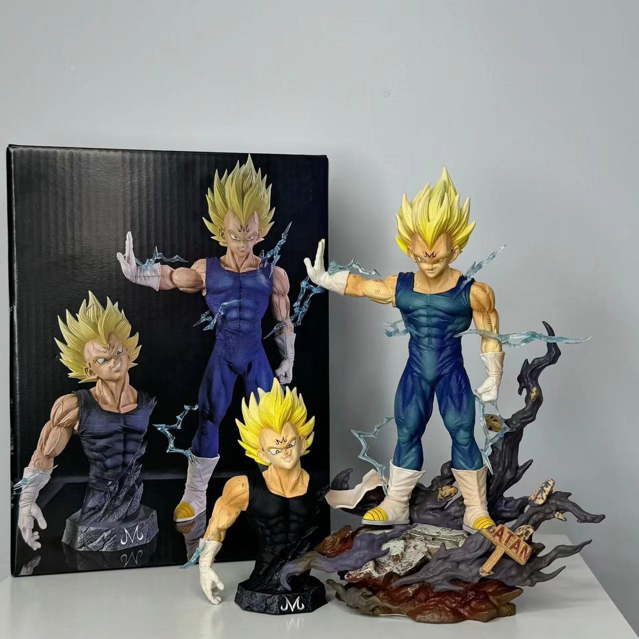 Vegeta Majin model has a 20 cm high base, comes with a super cool bust ...