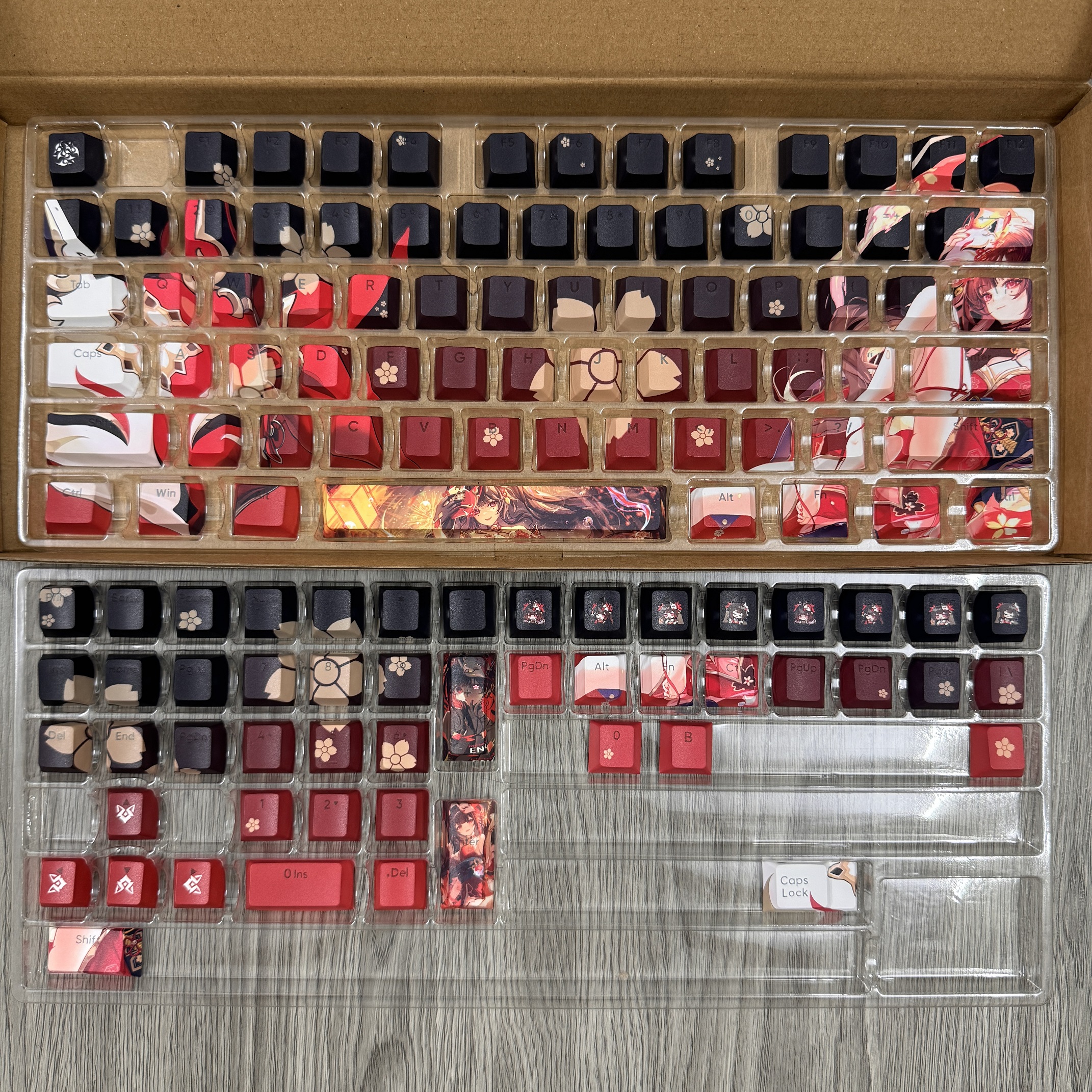 Honkai Keycap: Star Rail Sparkle thick PBT through led in dyesub 5 ...