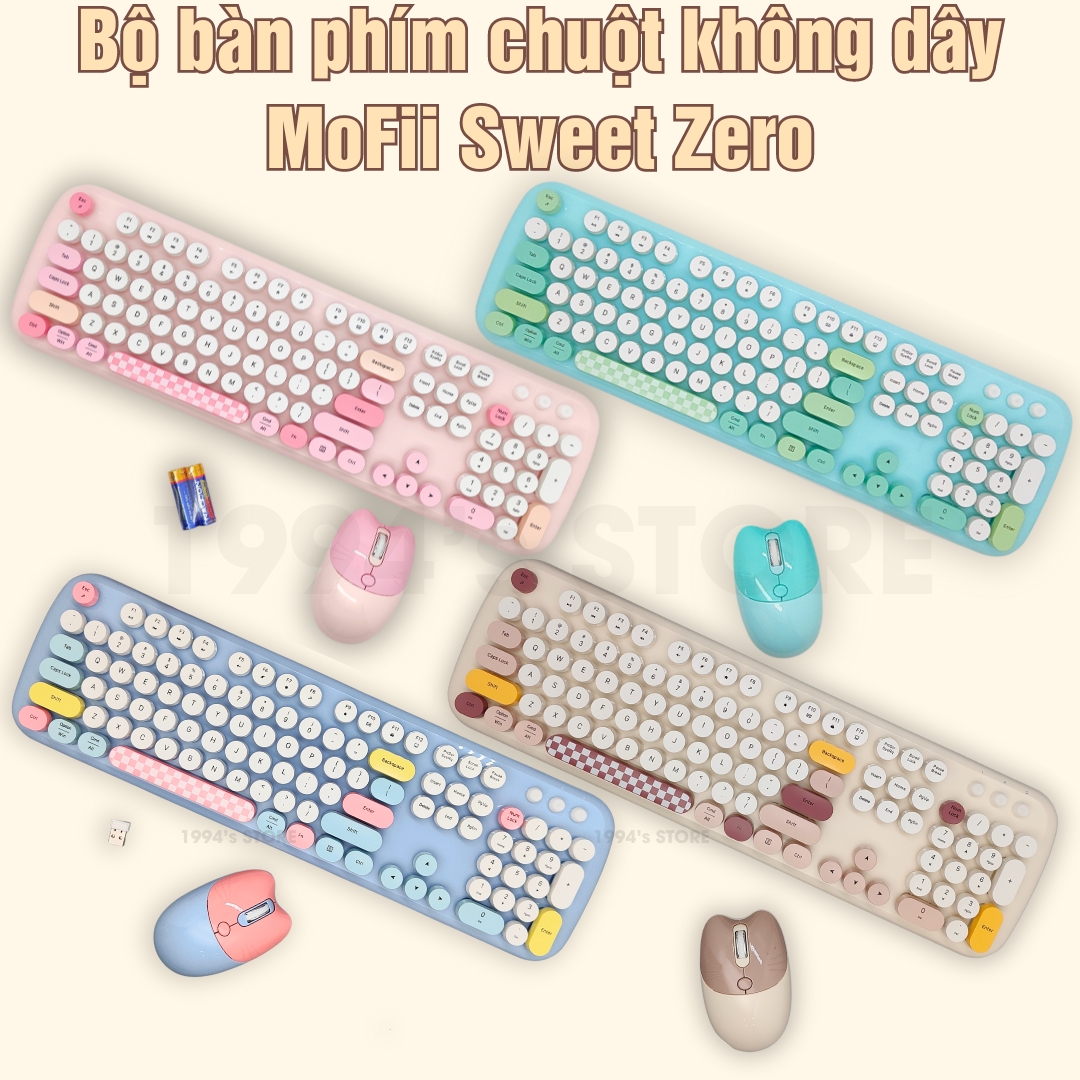 Mofii SWEET ZERO mechanical keyboard and wireless mouse - For PC ...