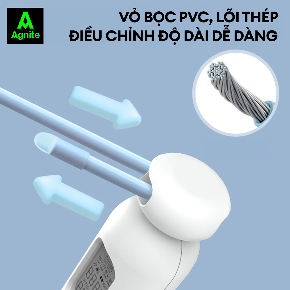 Jump Rope with Agnite Ball Electronic Counting Weight Loss Modern Four ...
