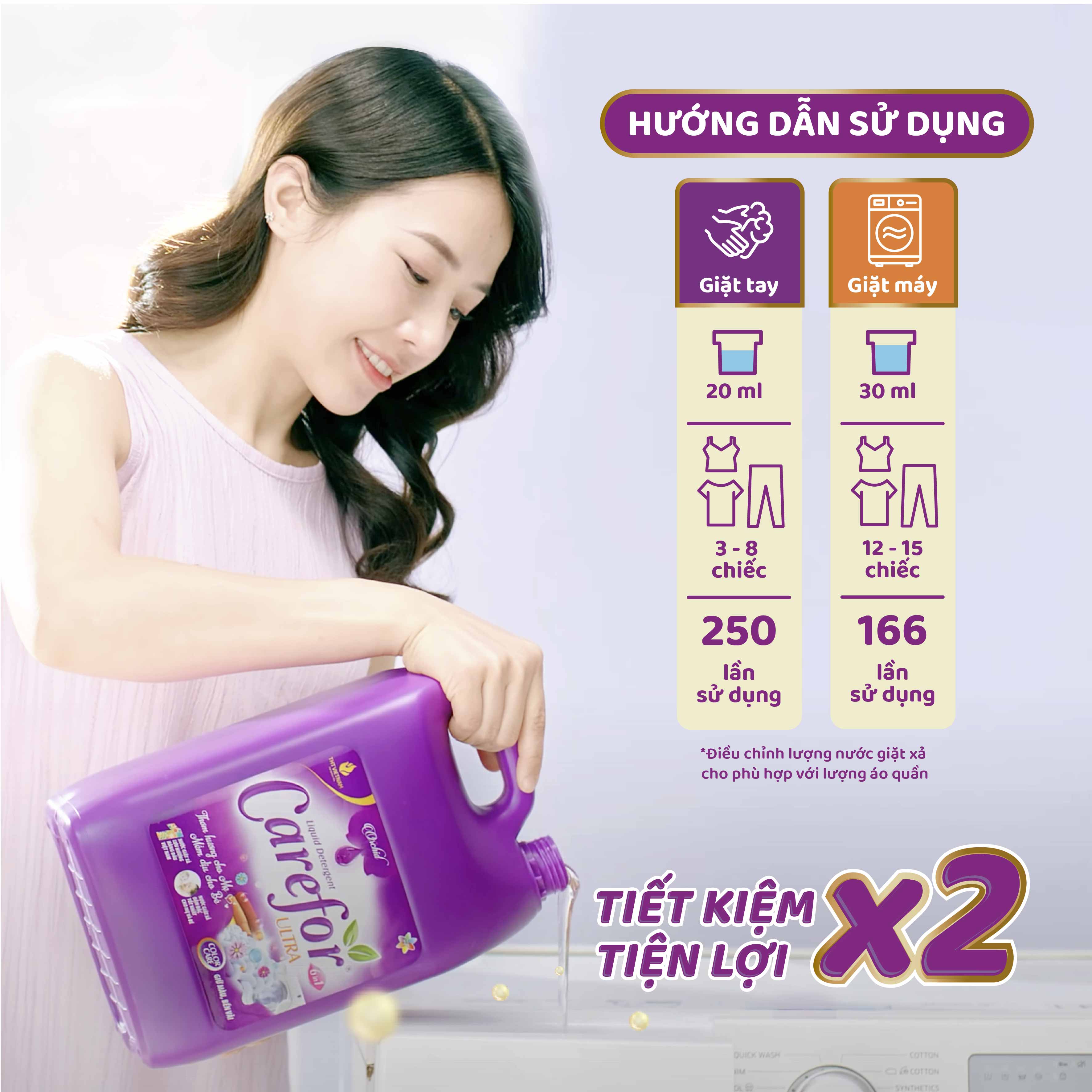 Carefor 2in1 Laundry Detergent, Long-lasting Fragrance, Fabric Softener ...