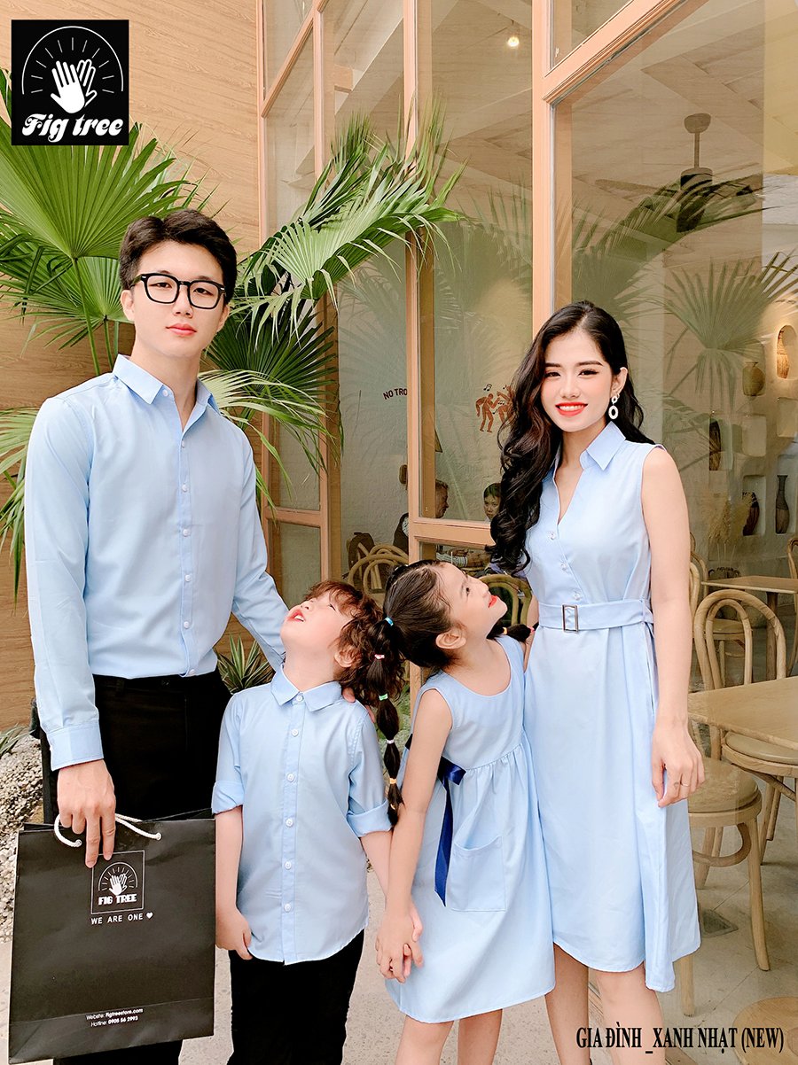 FIG TREE Family Uniform Light Blue New Light (with super luxurious ...