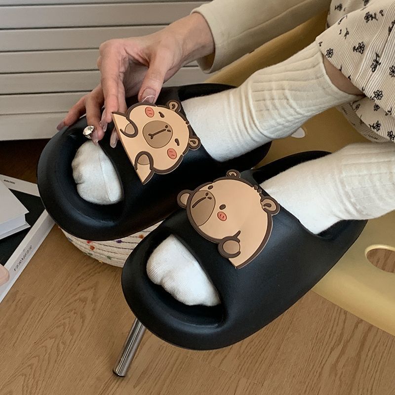 Cute Capybara bread slippers for indoor and outdoor wear for men and ...