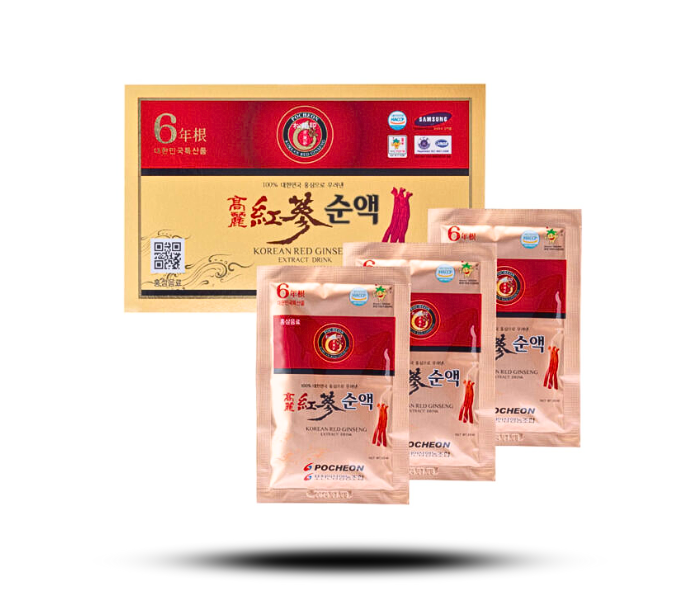 Pocheon Premium Korean Red Ginseng Drink for Diabetics 100% Box of 30 ...