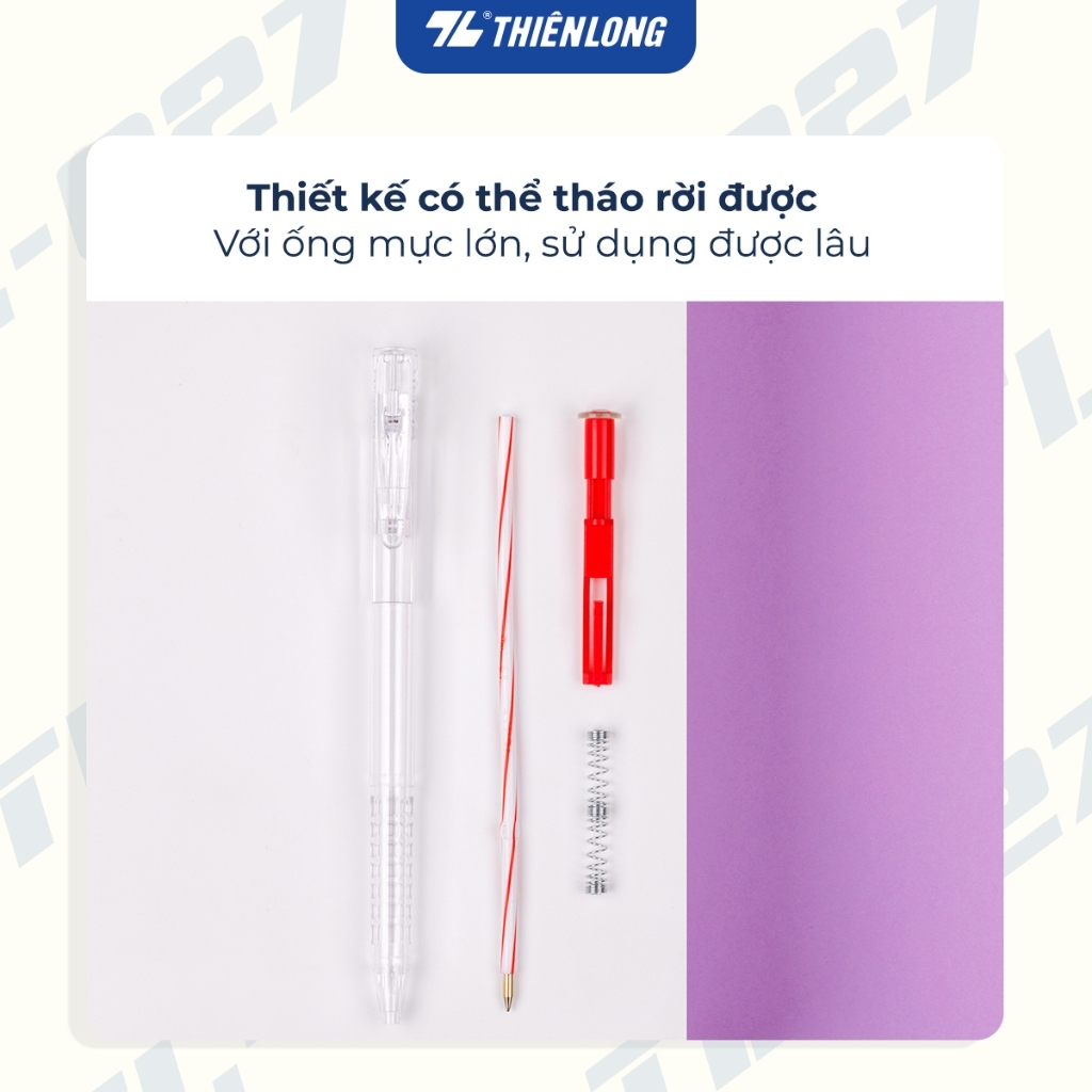 Thien Long ballpoint pen TL - 027 nib 0.5mm blue / black / red - 1 ...