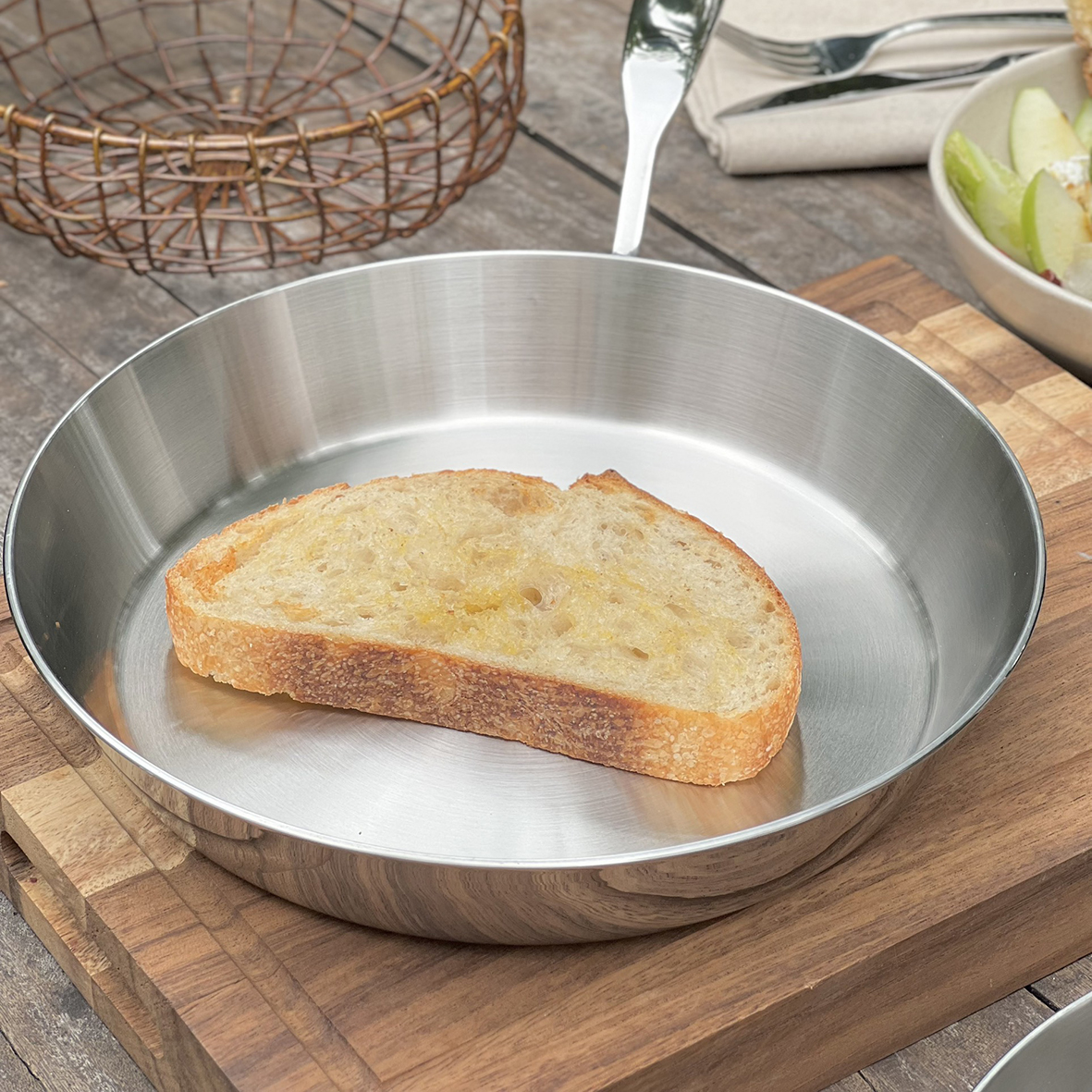 5-ply Premium Kaiyo Non-Stick 316 Stainless Steel Pan (Shallow Pan ...