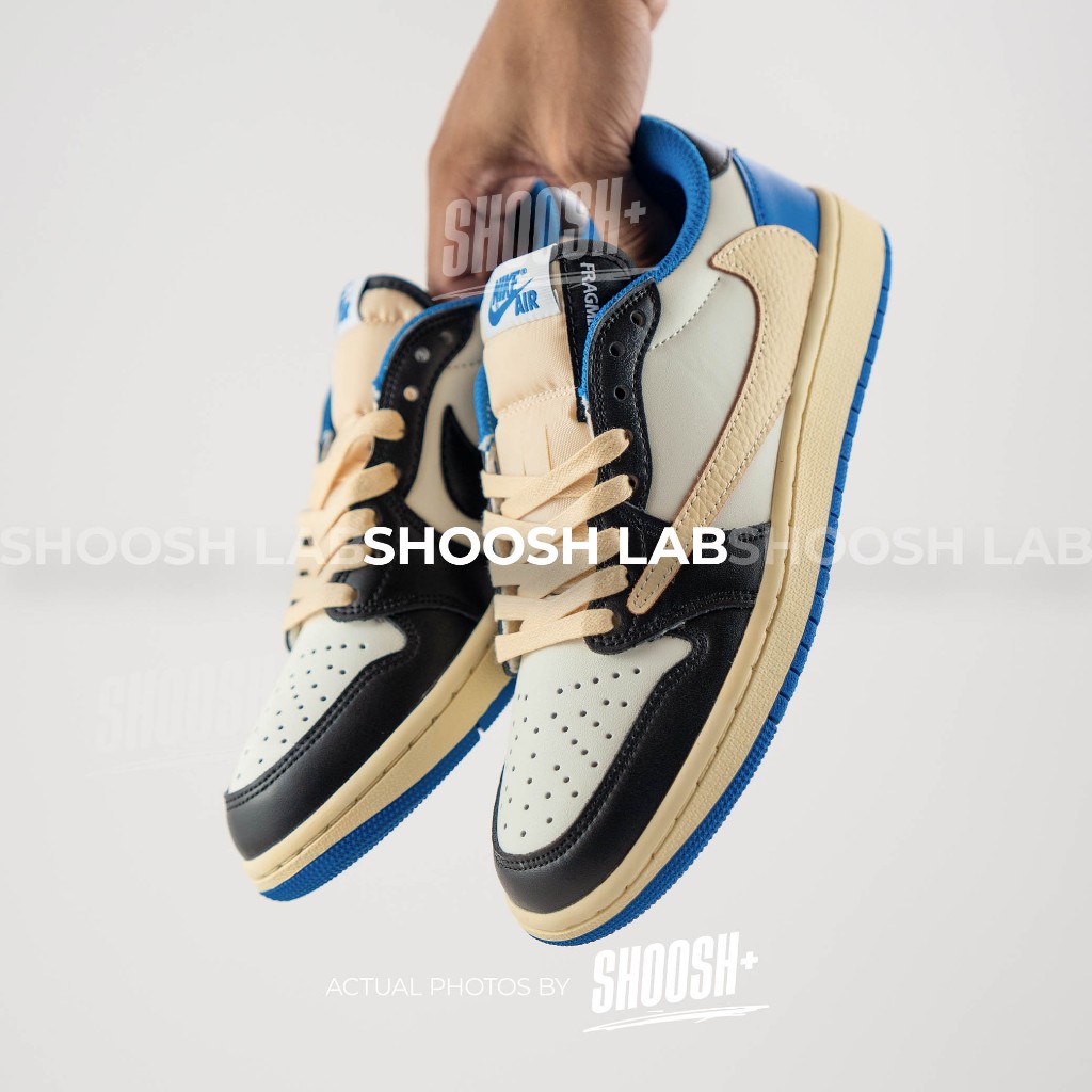 J1 Travis Scott Fragmented Olive Mocha Low-cut Sneakers for Both Men ...