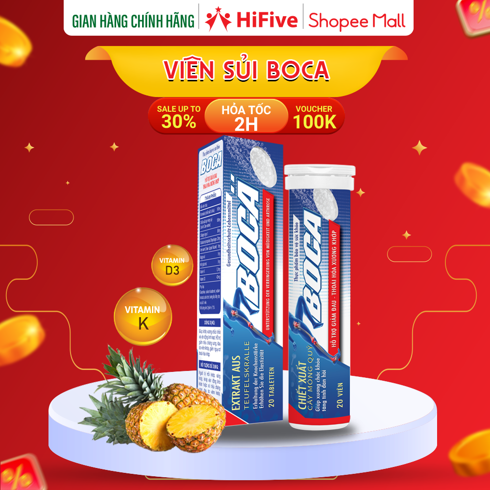 Boca Effervescent Tablets - Supports Bone and Joint Protection ...