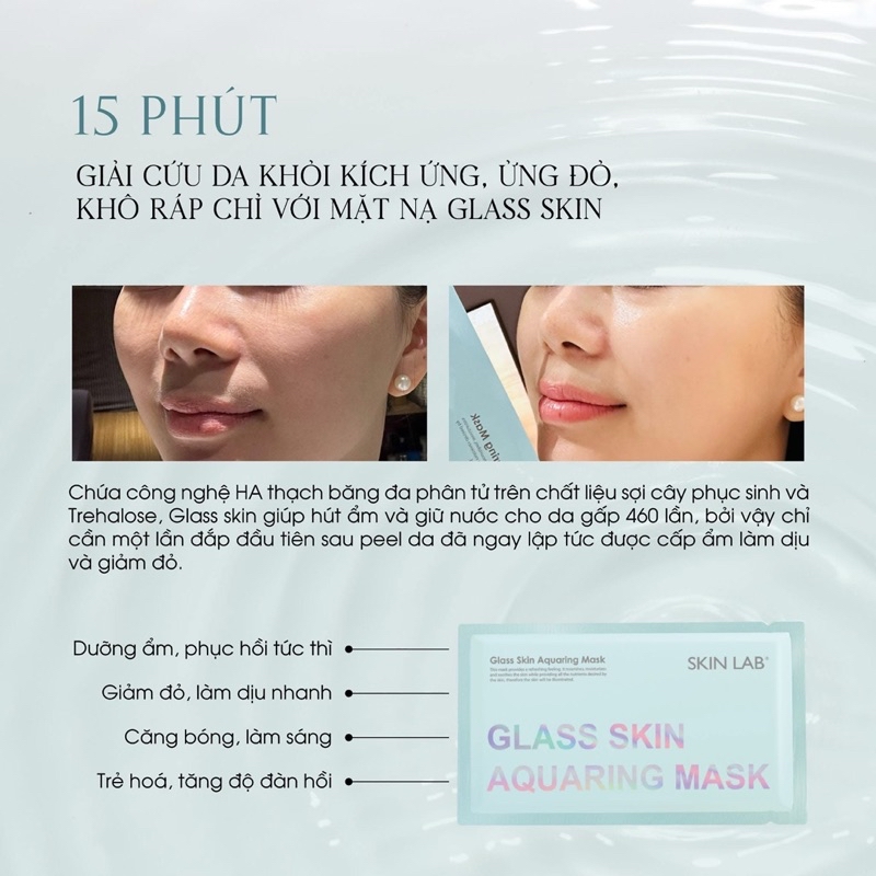 Glass Skin Skinlab mask restores and reduces redness (CTY) | Shopee ...