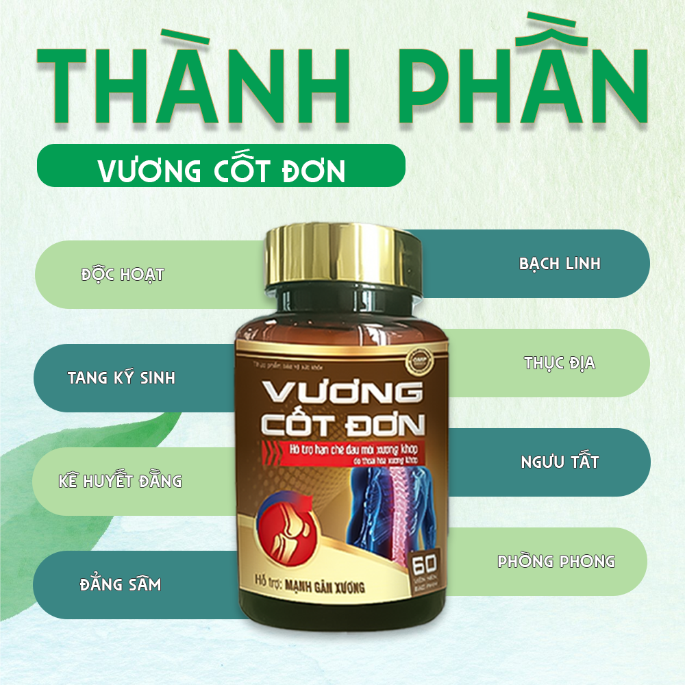 Vuong Cot Don - Supports Joint Pain Treatment, Enhances Musculoskeletal ...