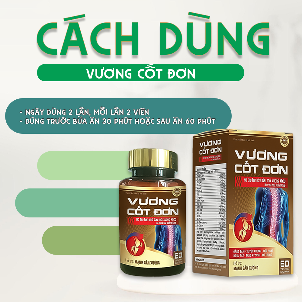 Vuong Cot Don - Supports Joint Pain Treatment, Enhances Musculoskeletal ...