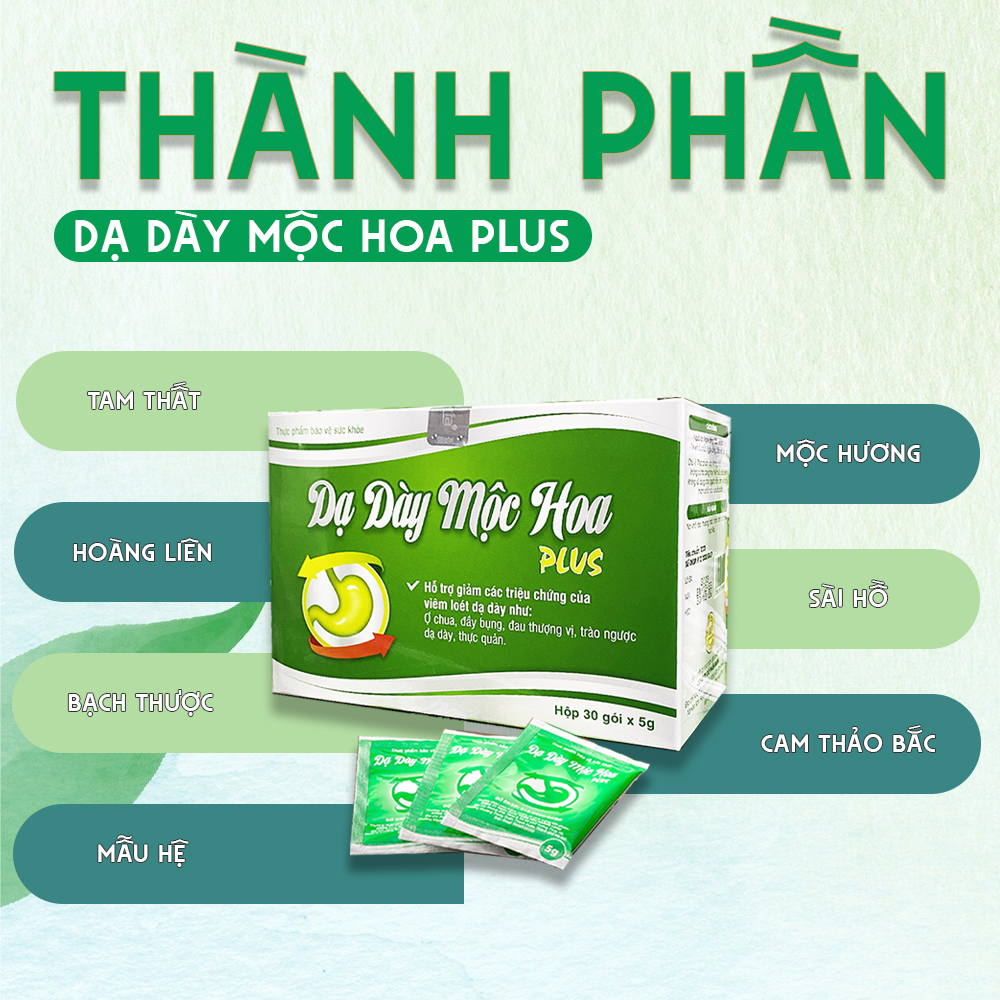 Moc Hoa Plus Stomach - Supports Digestion, Reduces Stomach Pain, Cools the Stomach from Herbs ...