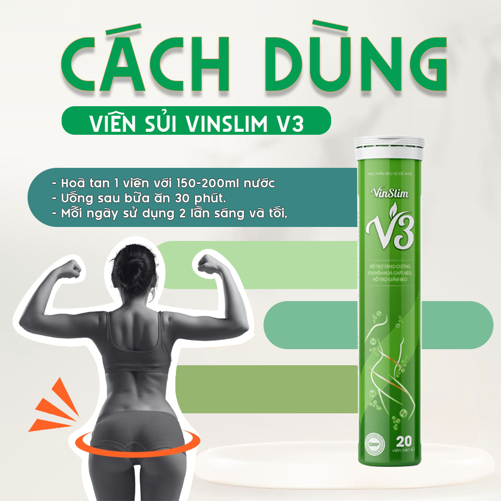 Vinslim V3 - Effective Weight Loss Effervescent Tablets, Natural Fat ...