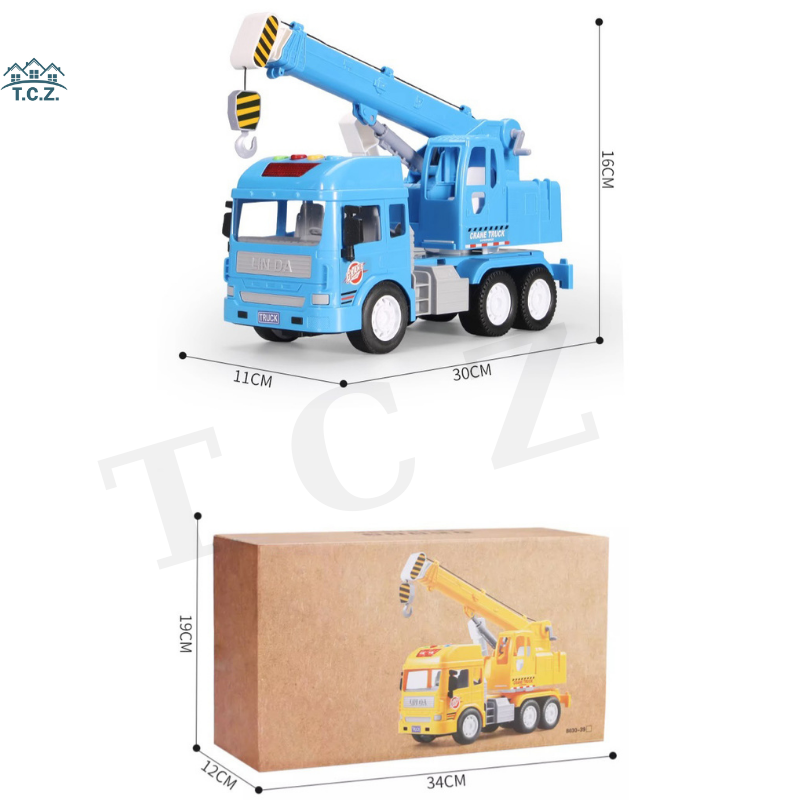 Flywheel engineering crane toy, 360 degree rotating crane, construction ...