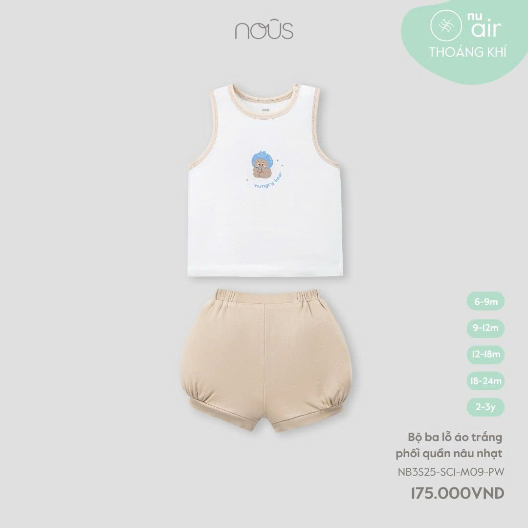 Nous baby- Three-piece outfit for boys with dynamic color combination ...