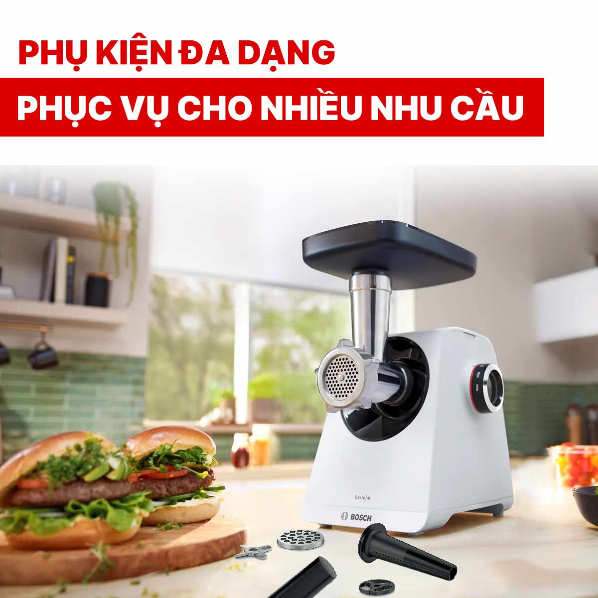 Bosch MFWS420W Meat Grinder - Genuine Product - | Shopee Malaysia