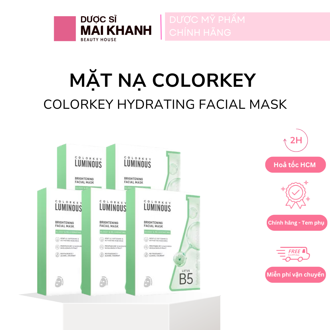 Colorkey Luminous Vitamin B5 Mask Supports Brightening, Soothing ...