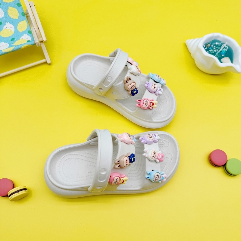 Cross labubu sandals for boys and girls made of eva plastic, soft and ...