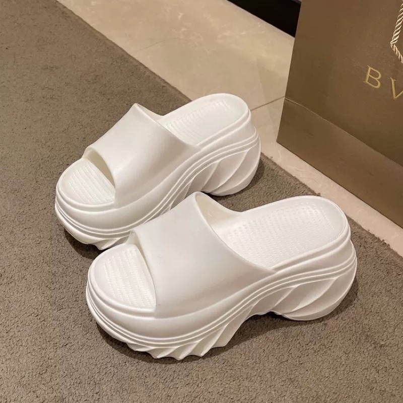 Eva molded sandals, women's sandals with 10cm high sole, molded rain ...