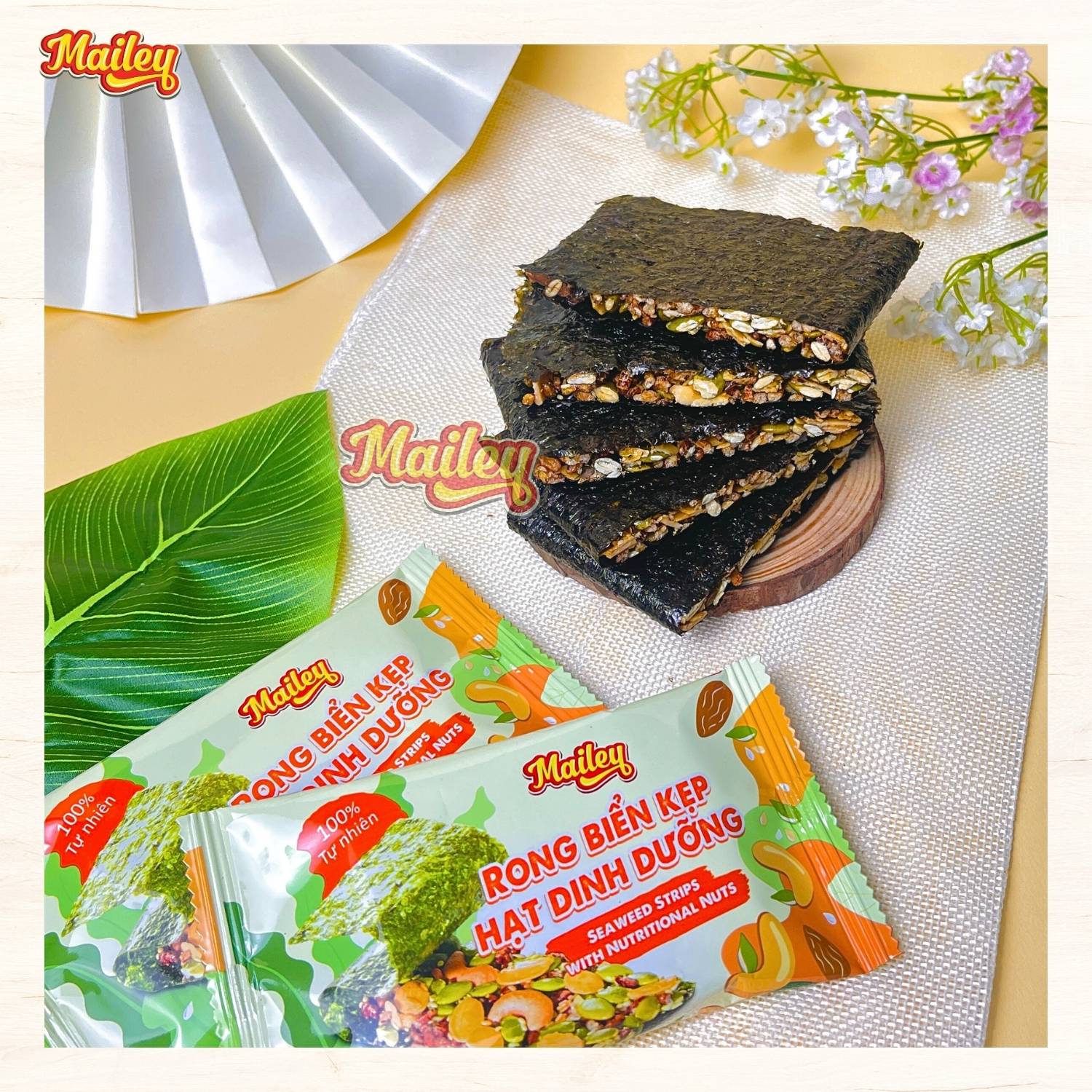 [COMBO 2 BOXES]Mailey nutritious seaweed sandwich - supports weight ...